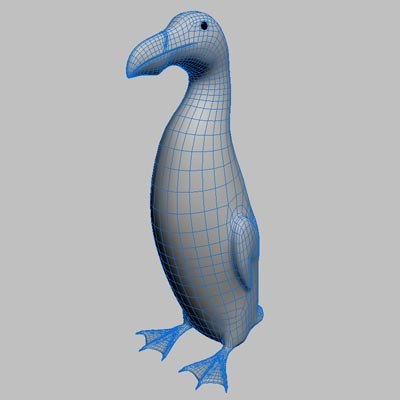 great auk bird 3d max