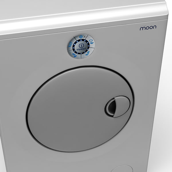3d model washing machine indesit