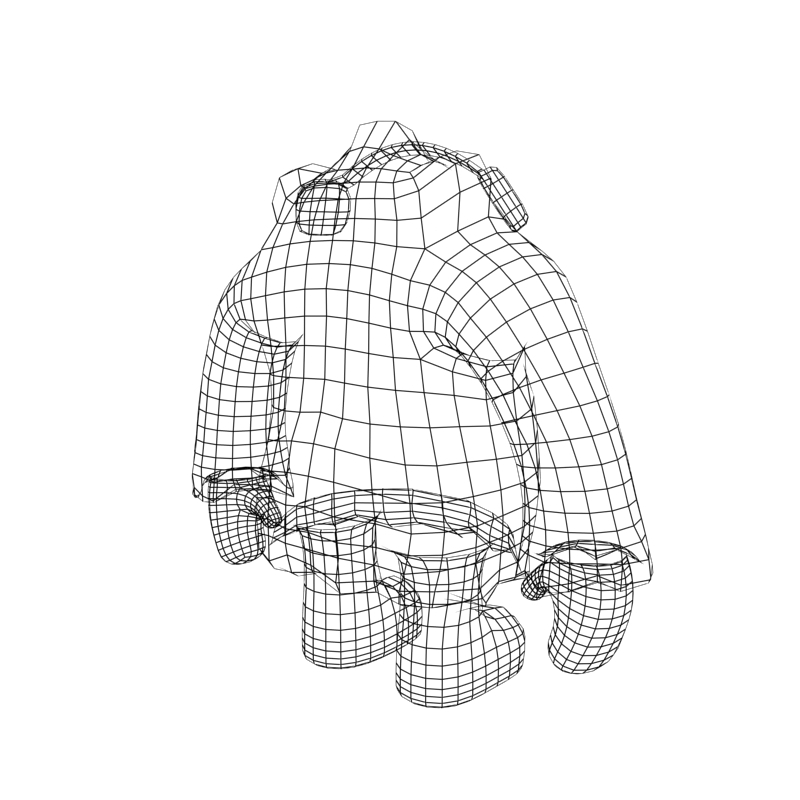 quatchi mascot vancouver olympic 3d model