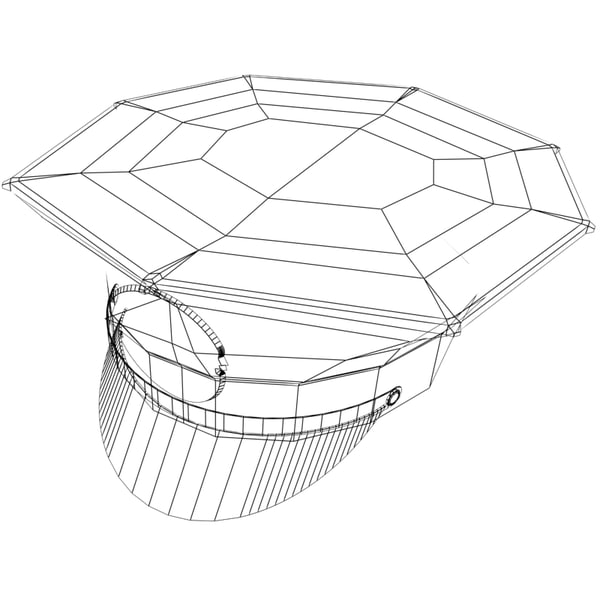 police hat 3d model