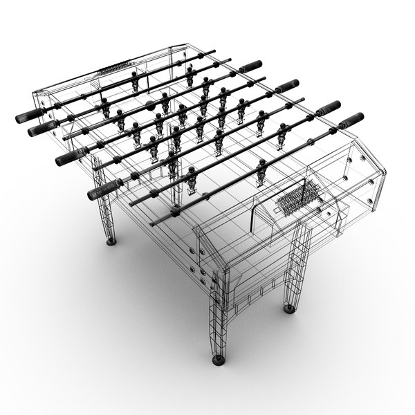 3d model table football soccer