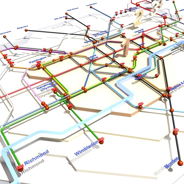 london underground 3d model