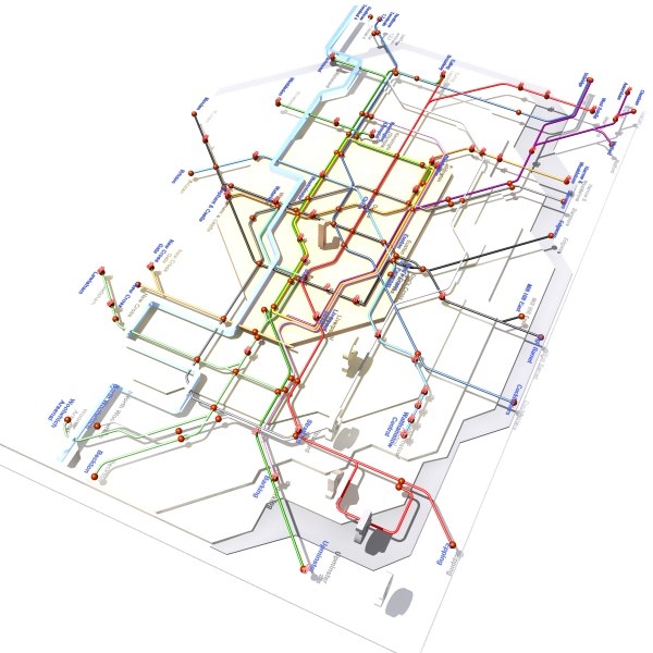 london underground 3d model