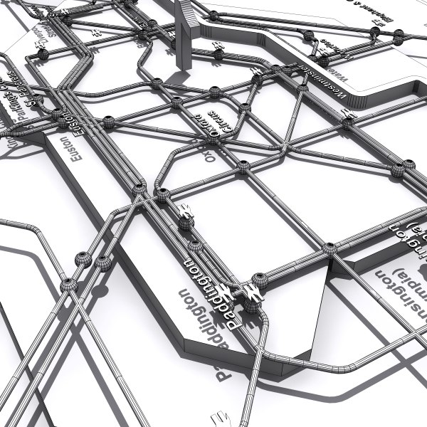 london underground 3d model