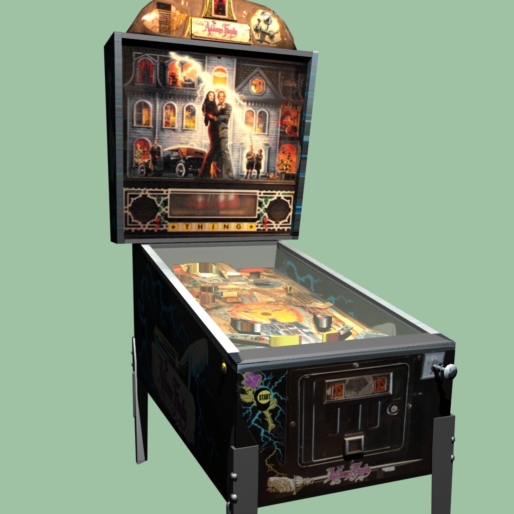 3d pinball machines model