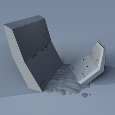 space junk structure 3d model