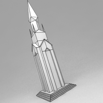 fantasy tower magical 3d model