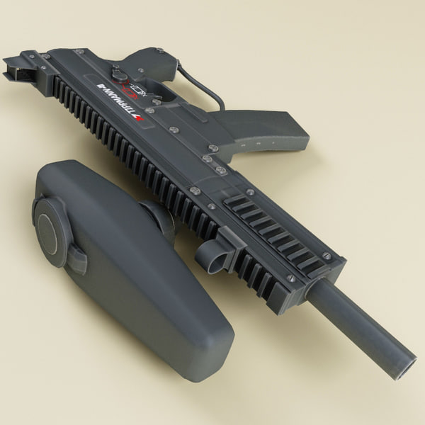 paintball marker tippmann x7 3d model