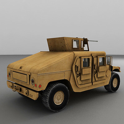 m1114 hmmwv 3d model