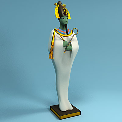 3d model osiris egyptian gods