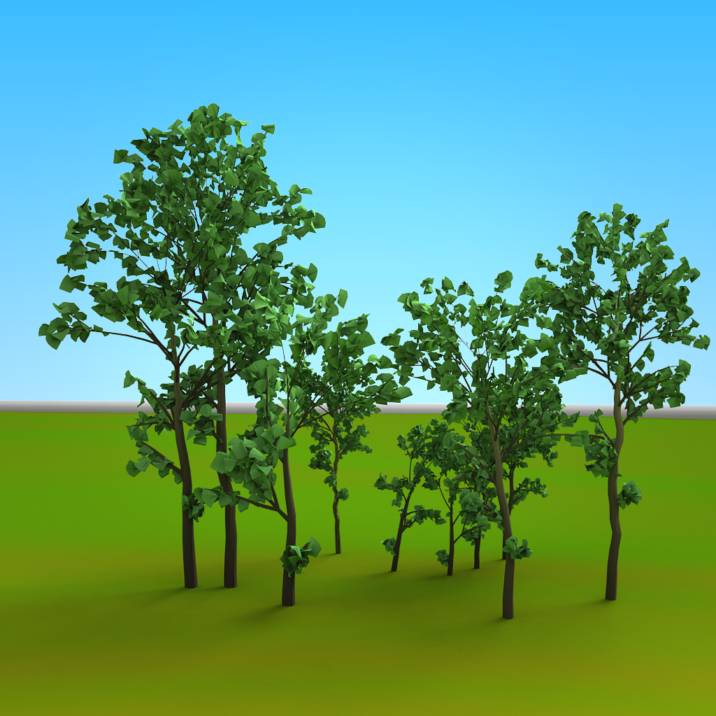 3d model of trees
