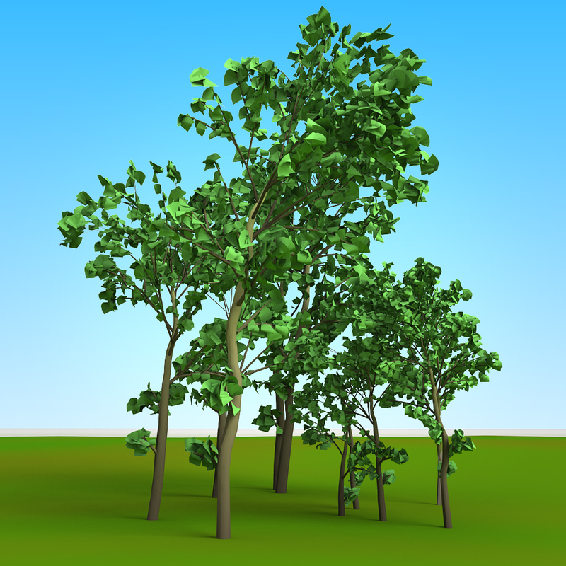 3d model of trees