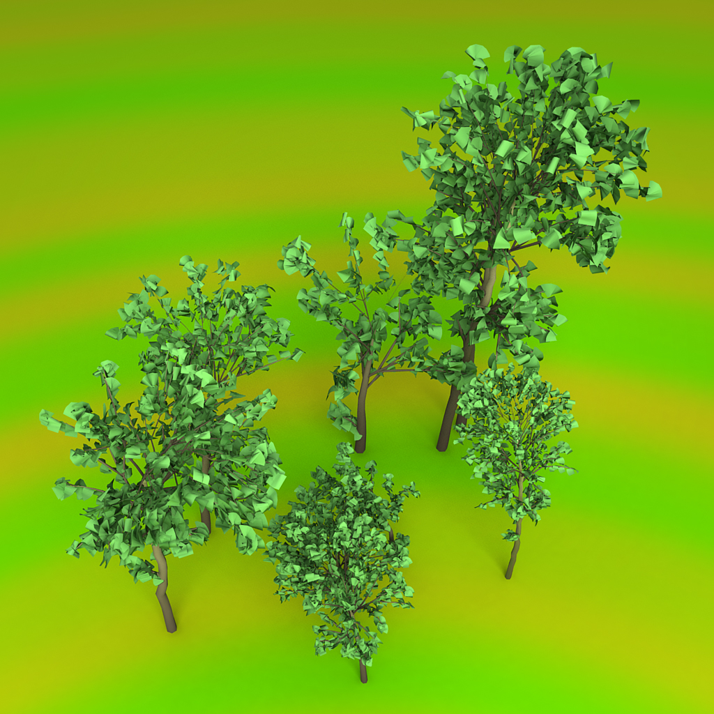 3d model of trees