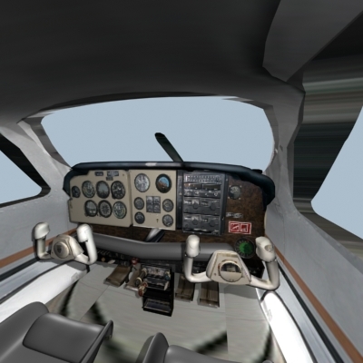 3d beechcraft bonanza cockpit