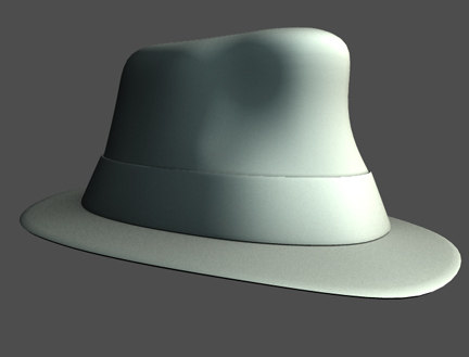 style fedora 3d model
