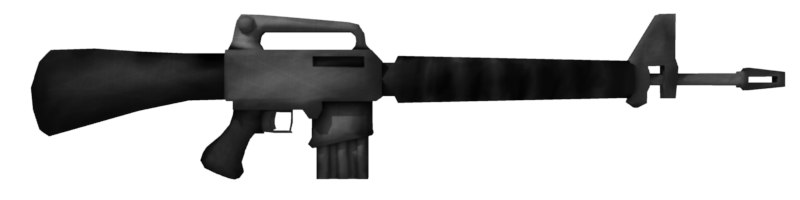 free low-poly m16 3d model