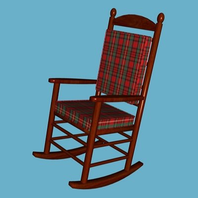 kennedy rocking chair 3d model