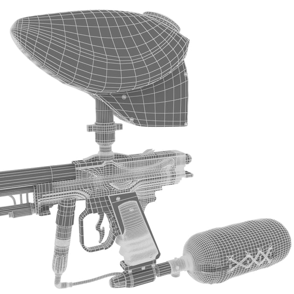 paintball marker aim autococker 3d max