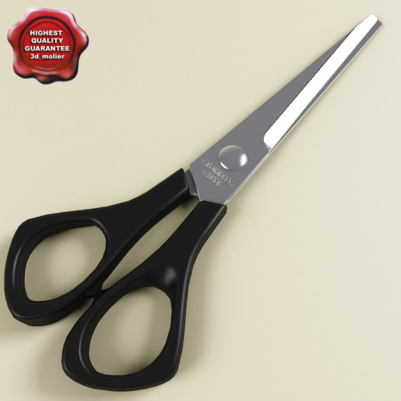 3d scissors modelled function model