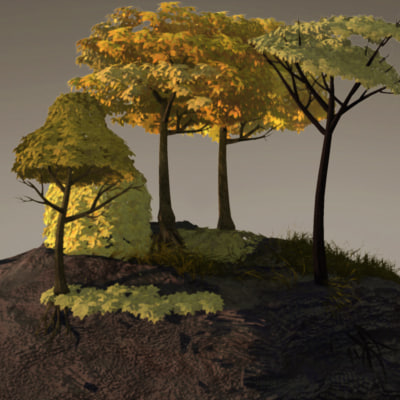 3d model foliage fantasy
