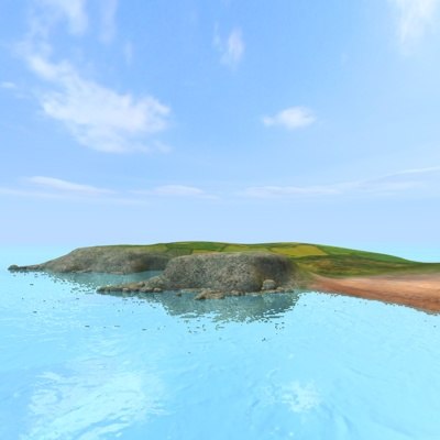scenery beach 3d model