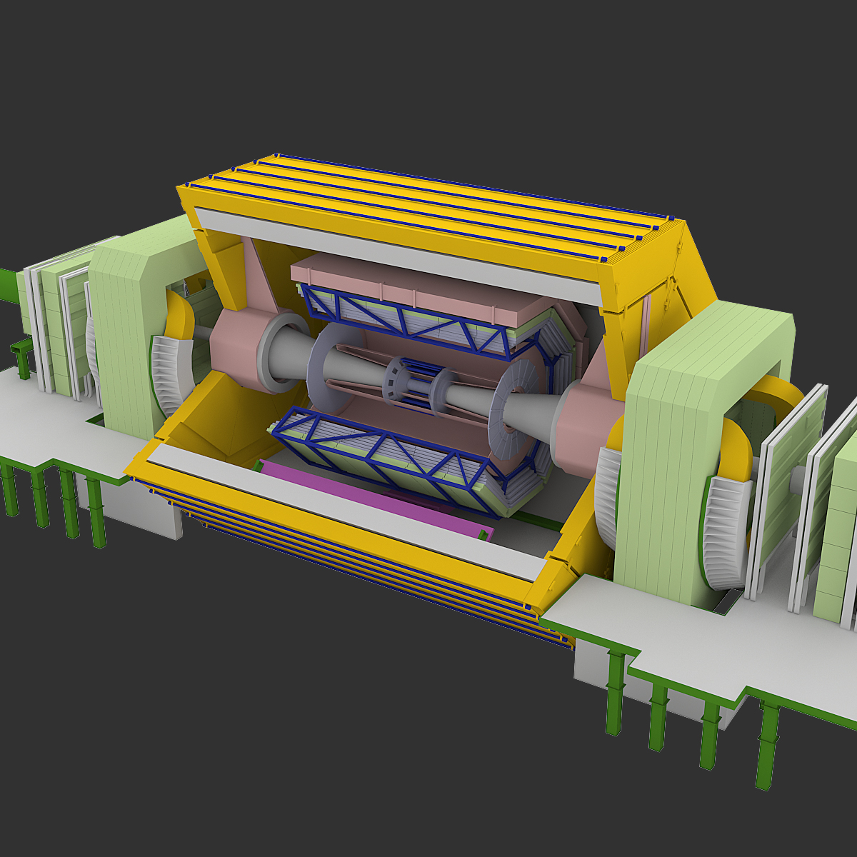 3d large hadron collider lhc model