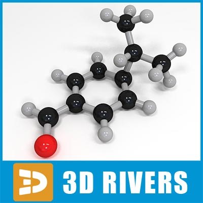 cuminaldehyde molecule structure max