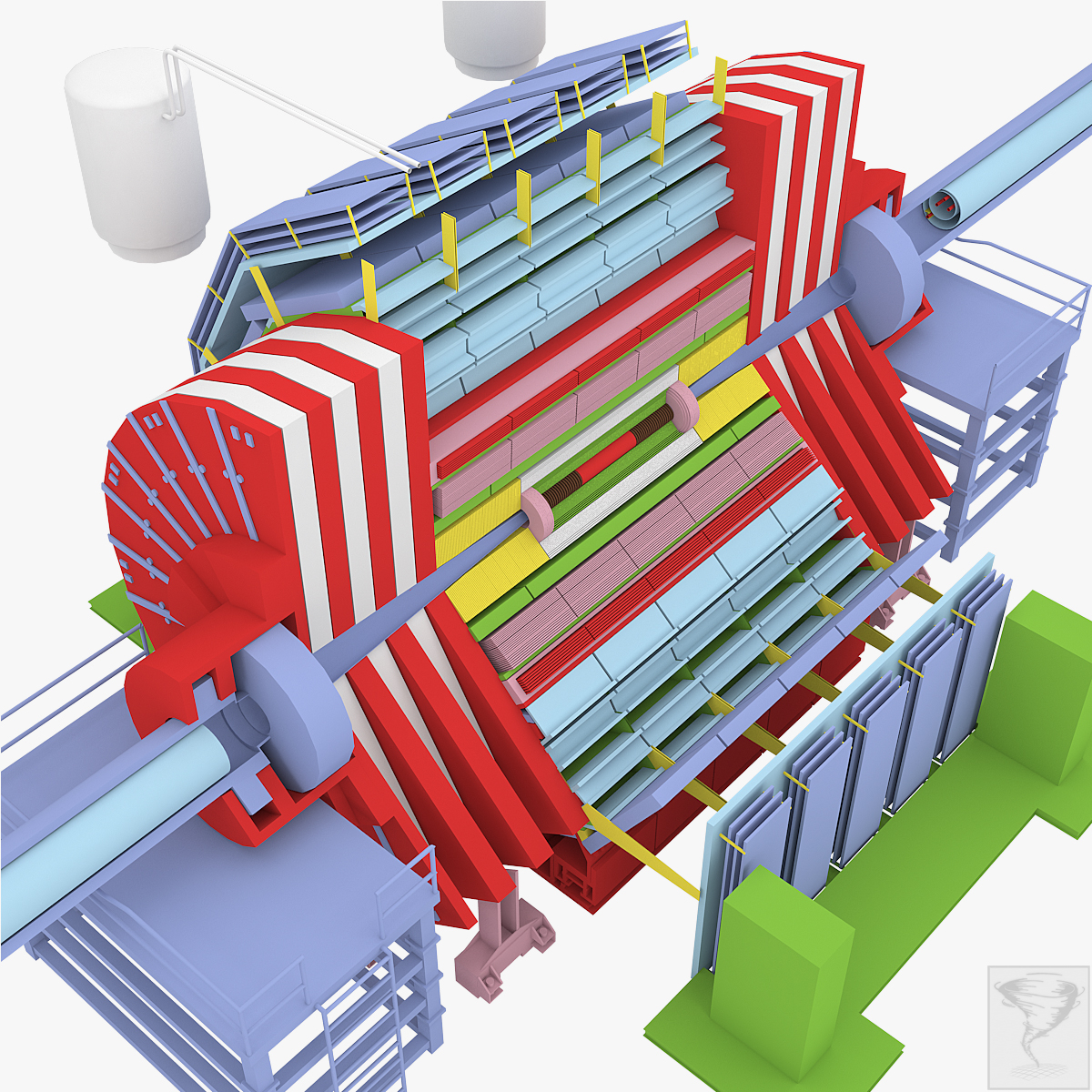 3d large hadron collider lhc model