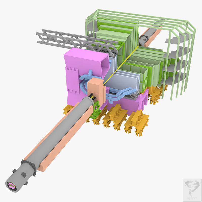 3d large hadron collider lhc model