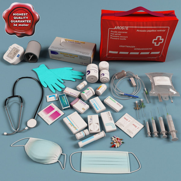 medical big collections 3d model