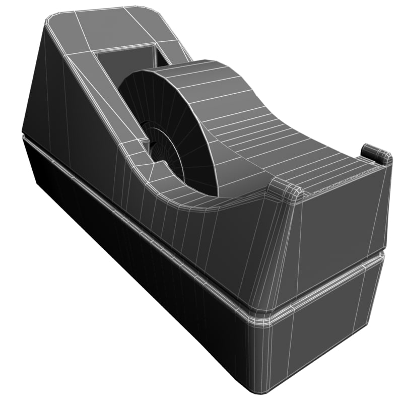 3d model tape dispenser