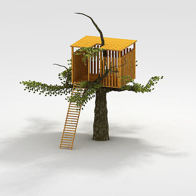 3d model kids tree house