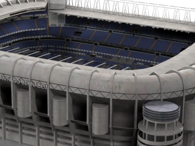 santiago bernabeu stadium 3d model