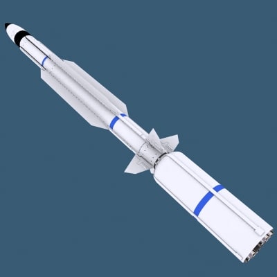 rim-161 sm-3 missile 3d model