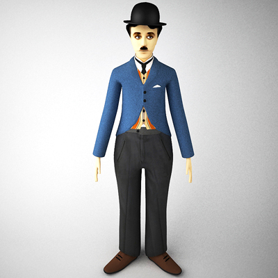 3d model chaplin charlie