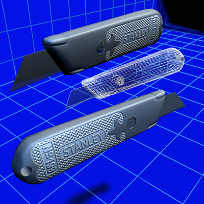 drywall mud knives 01 3d model
