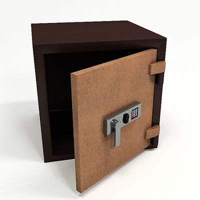 bank safe 3d model