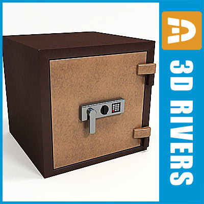 bank safe 3d model