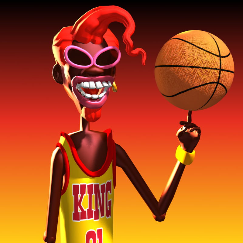 cartoon character hugo 3d model