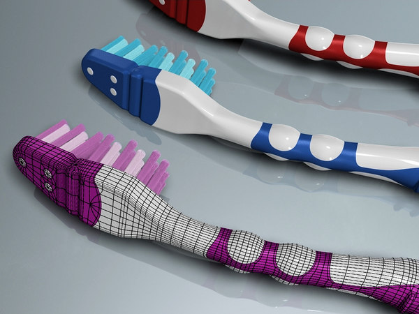 colgate toothbrush 3d model