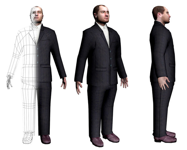 male character 3d max