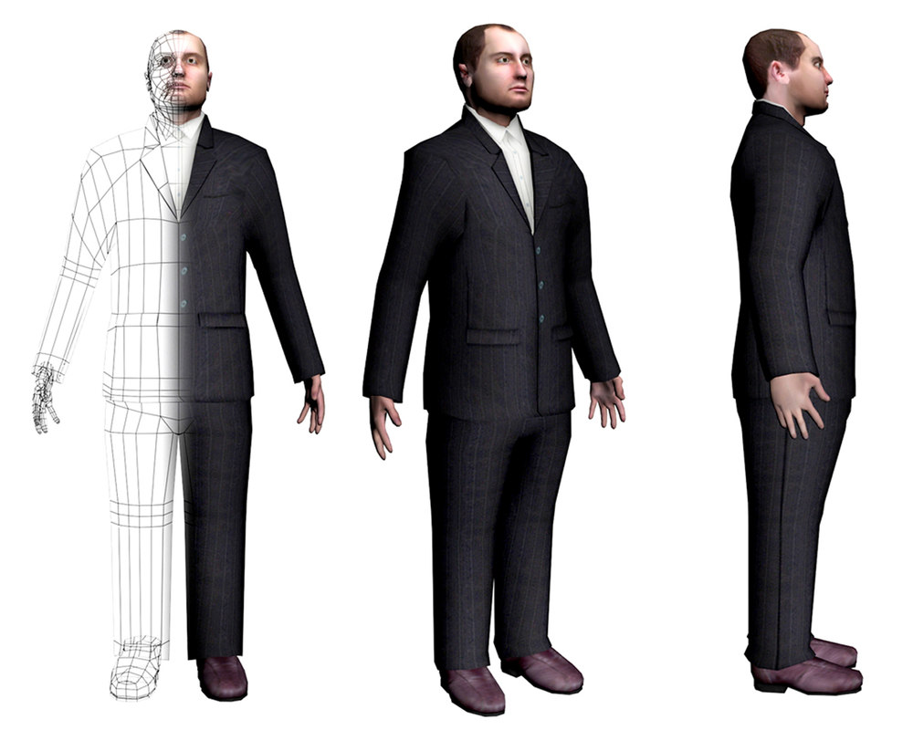 male character 3d max