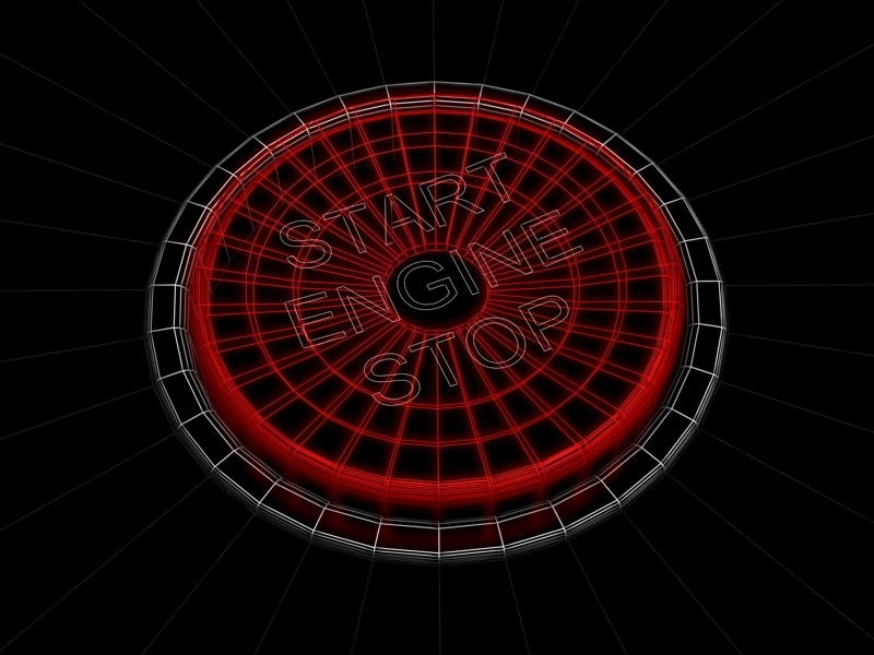 car start stop button 3d model