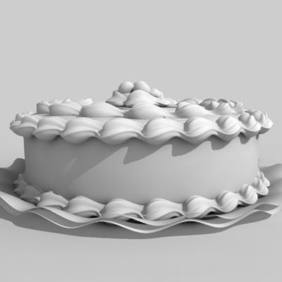 3d delicious cake model