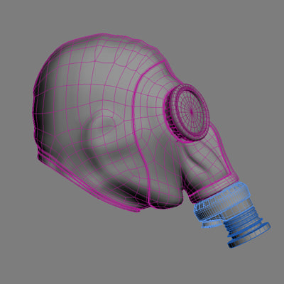 gas mask 3d model