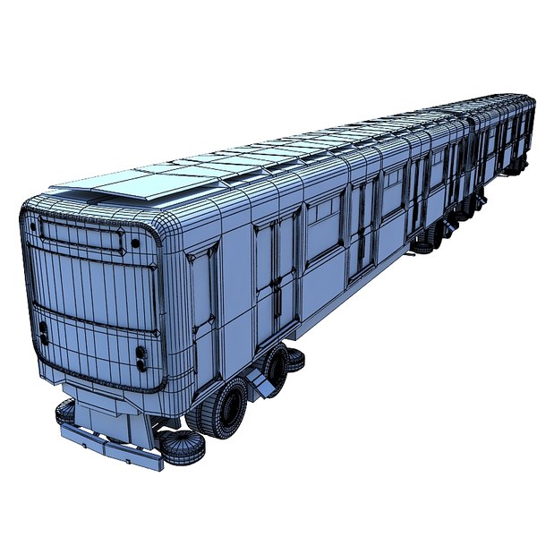 3d model paris metropolitan train subway