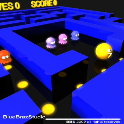3d pacman arcade