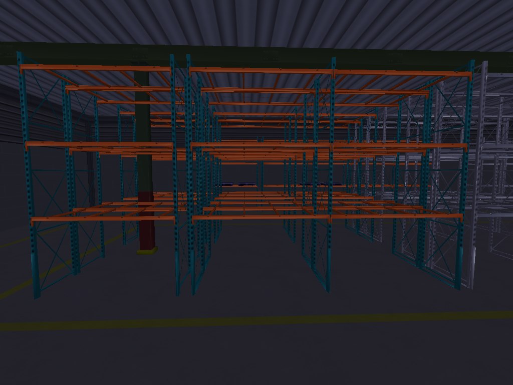 3d model warehouse racking