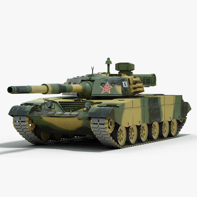 3d chinese type 98 battle tank model