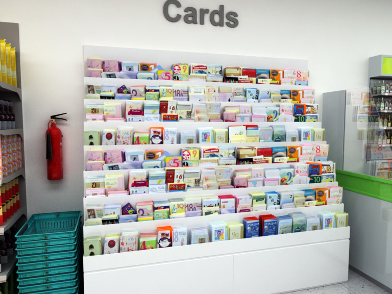 card display stand 3d max